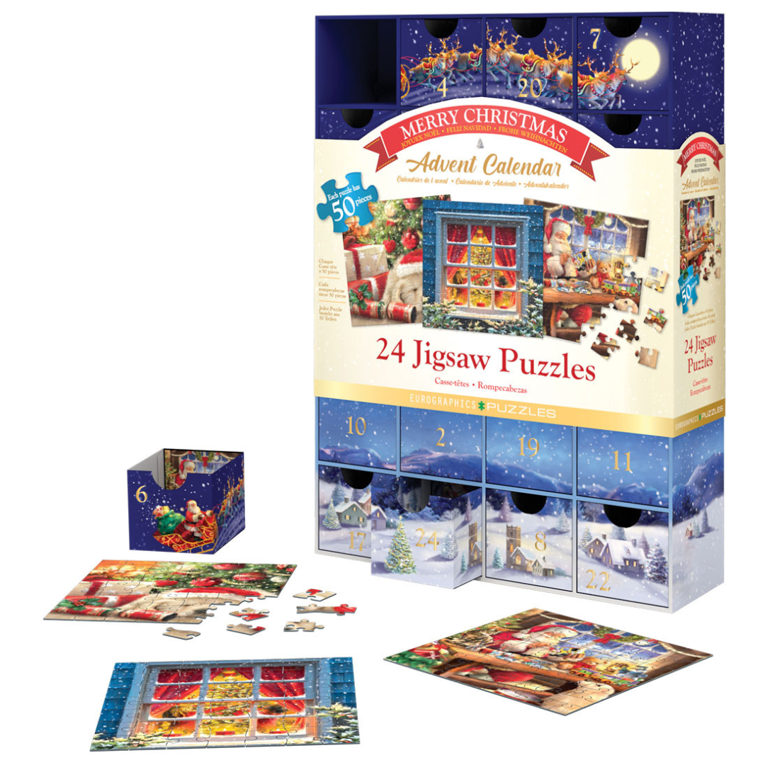 Advent Calendars with Puzzles | Jigsaw Puzzle Christmas Countdown ...