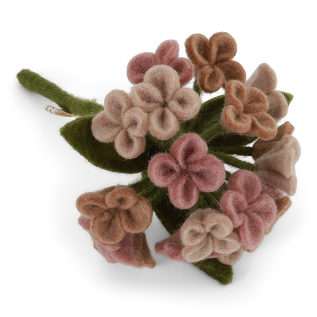 Danish design Gry & Sif Felted Wool Florals - Hydrangea Flowers in Rose ...