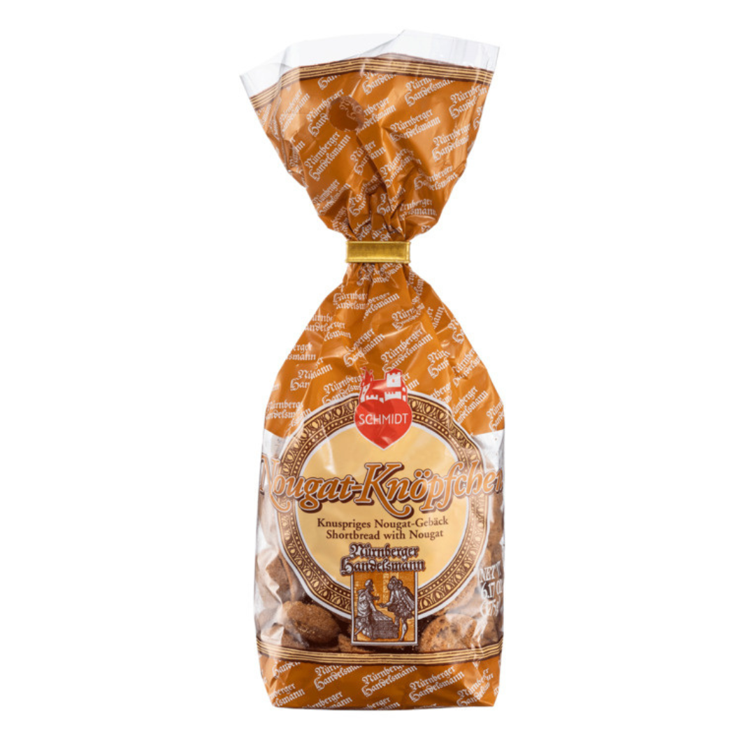 Lebkuchen Schmidt Nougat-Knöpfchen – German Holiday Cookies Nougat Buttons — Gingerbread World