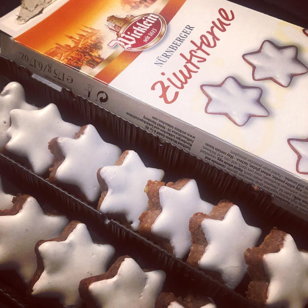 Wicklein Lebkuchen Cinnamon Star Cookies. German Zimtsterne ...